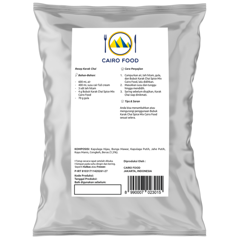 Bumbu Minuman Karak Chai Untuk Profesional - Cairo Food